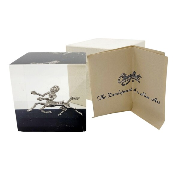 Clearfloat | Accents | Clear Float Cube Paperweight Gem Like Crystal ...